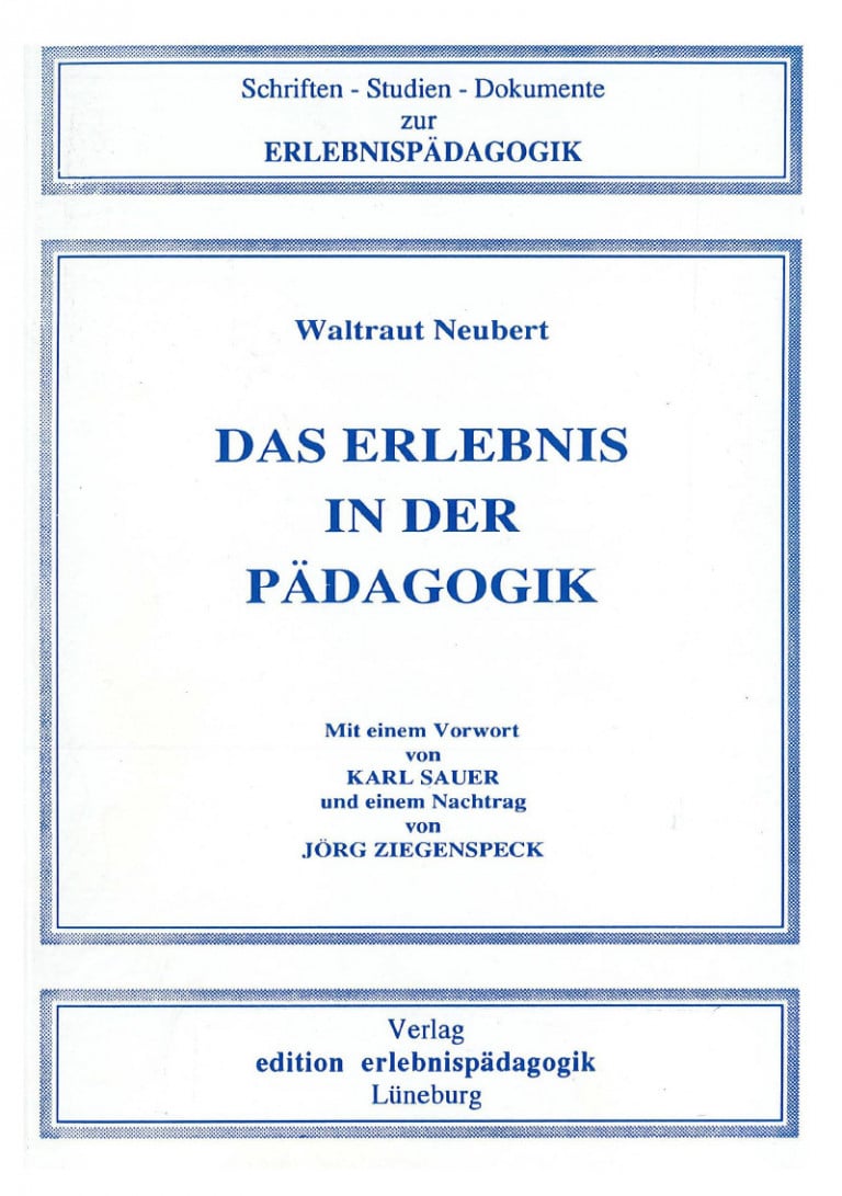 Das Erlebnis in der Pädagogik - ZIEL-Verlag