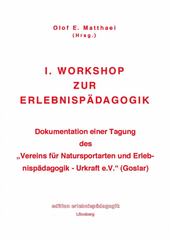 1. Workshop zur Erlebnispädagogik - ZIEL-Verlag