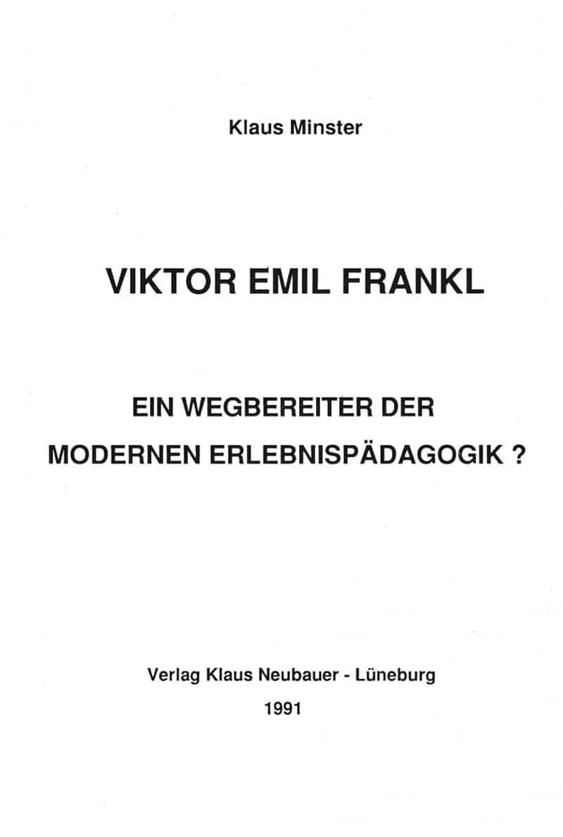 Viktor Emil Frankl - ZIEL-Verlag